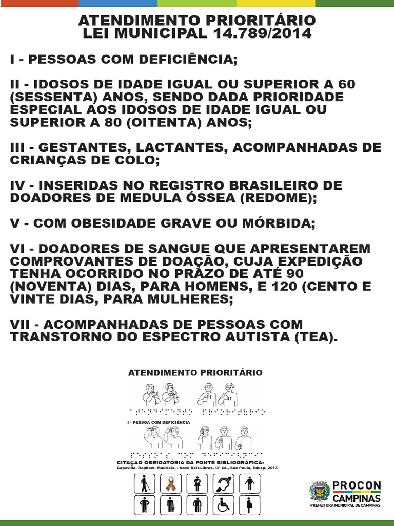 Cartaz de Atendimento Prioritário | PDF