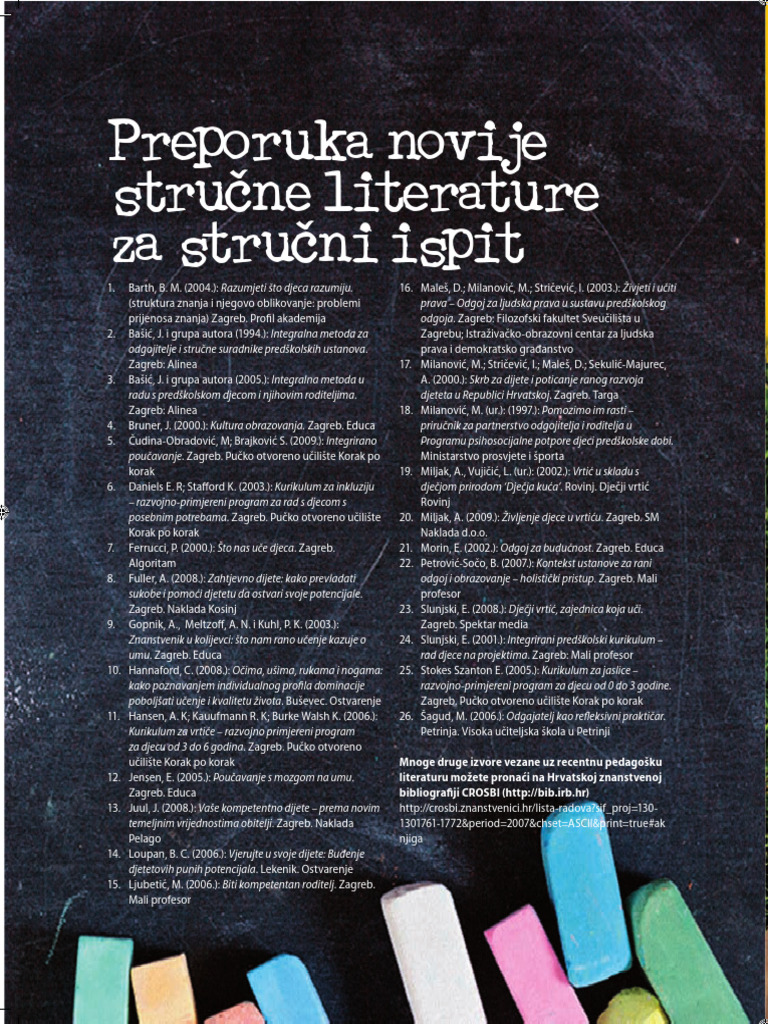 64 - DVO - Preporuka Novije Strucne Literature Za Strucni Ispit | PDF