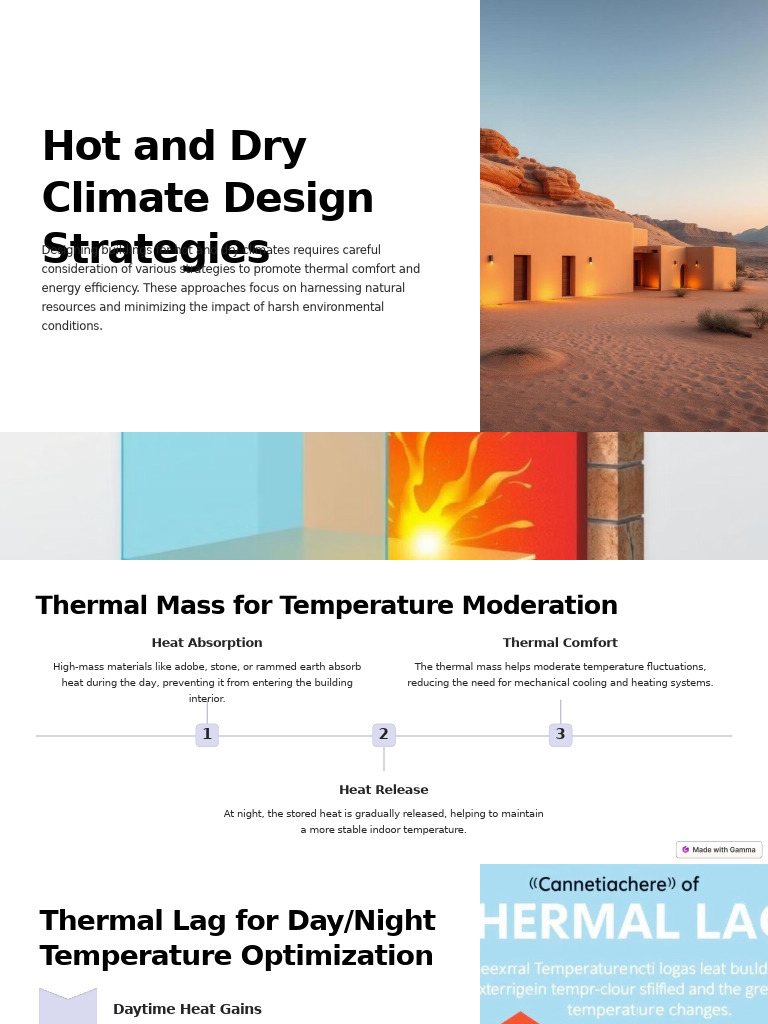 Hot and Dry Climate Design Strategies | PDF | Building Insulation ...