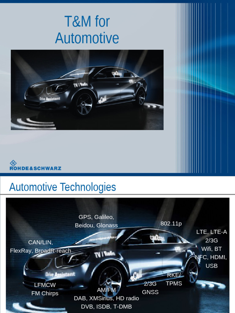 Automotive Test & Measurement Solutions | PDF | Ieee 802.11 | Hdmi