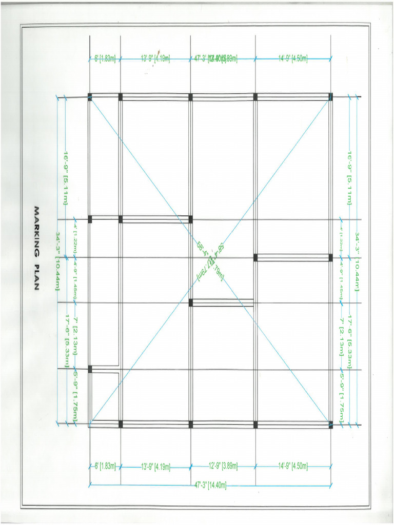 Center Line LAyout Diagonal | PDF
