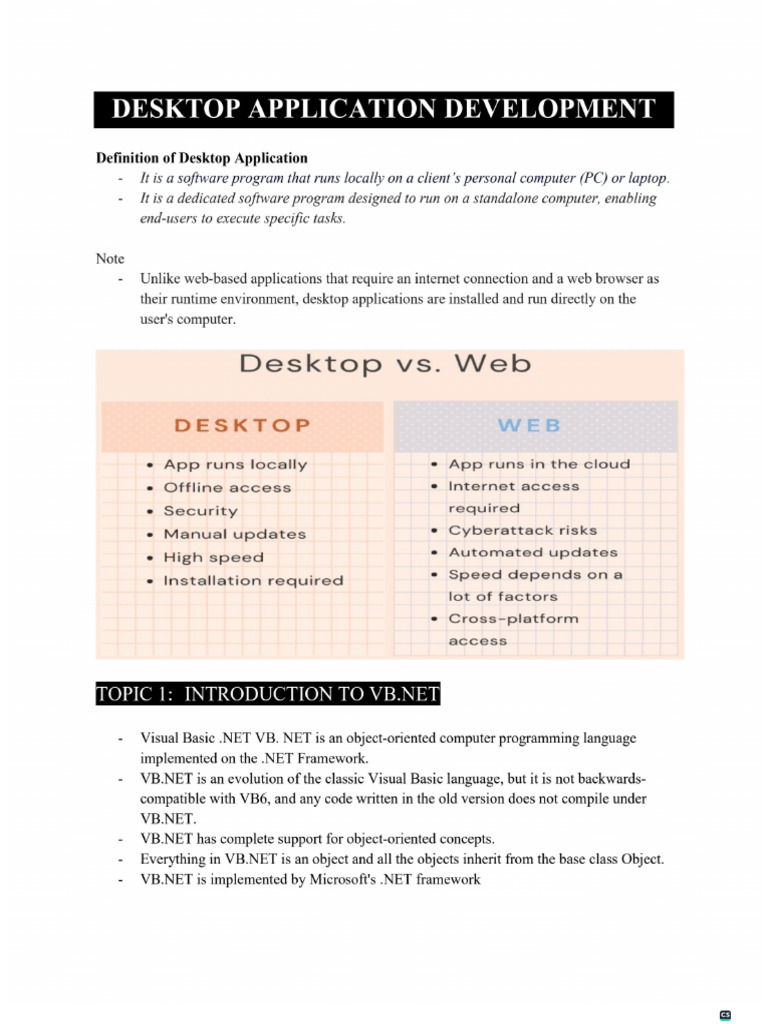 Desktop App - Intro | PDF