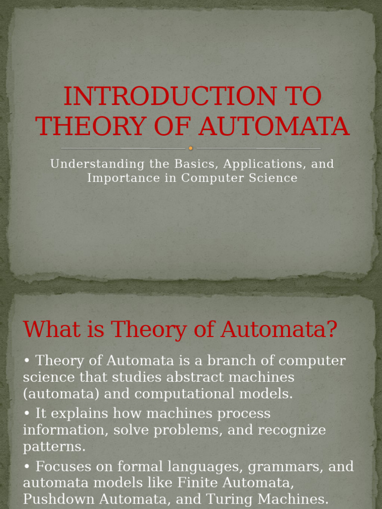Theory_of_Automata_Presentation | PDF | Automata Theory | Regular ... Theory_of_Automata_Presentation | PDF | Automata Theory | Regular ...