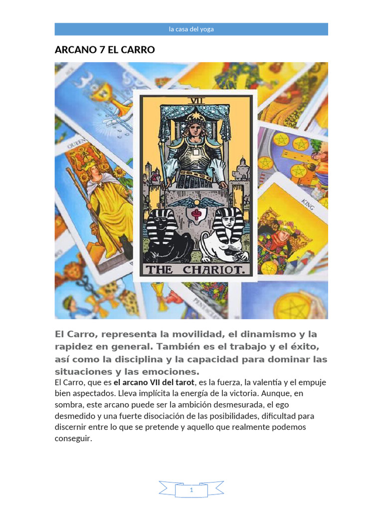 El Carro Arcano 7 | PDF | Temor | Arcanos Mayores