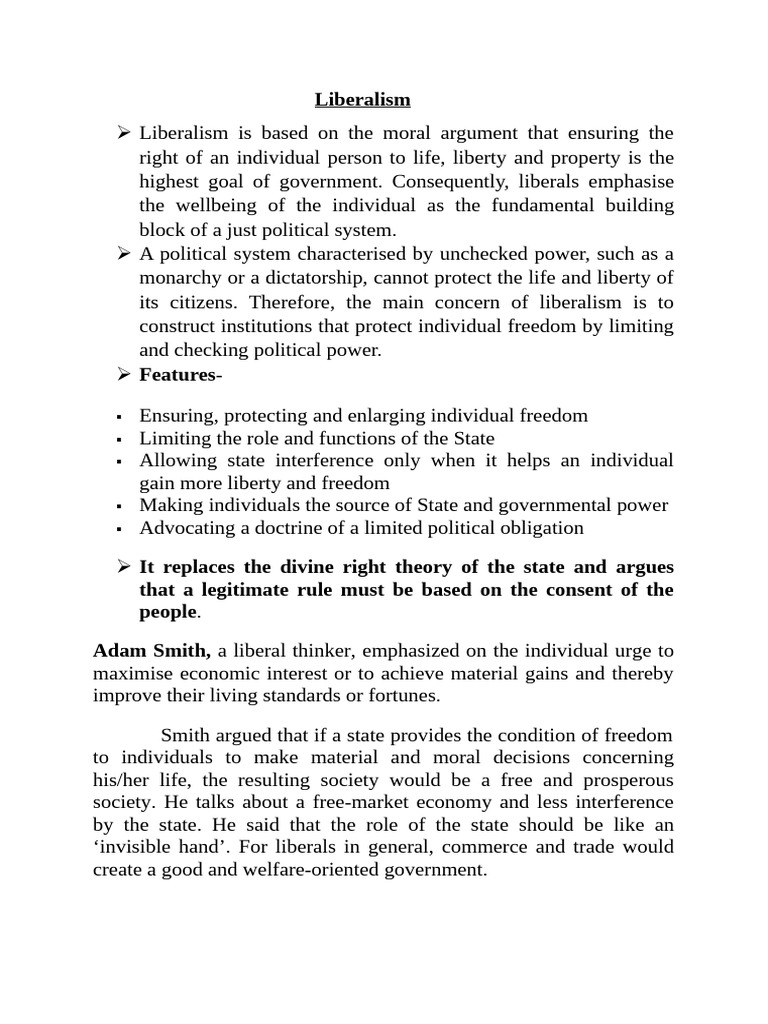 Liberalism (1) | PDF | Liberalism | Liberty