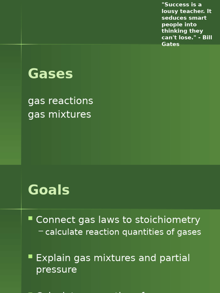 Gas Laws and Stoichiometry Explained | PDF | Gases | Stoichiometry