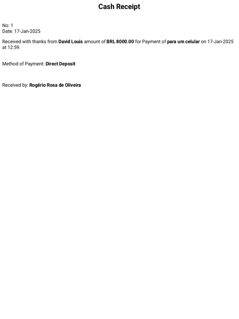 Cash Receipts 1 | PDF