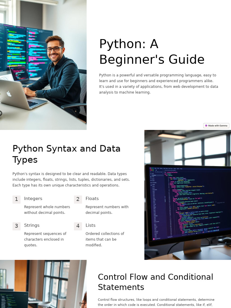Python-A-Beginners-Guide (Autosaved) | PDF | Python (Programming Language) | Programming