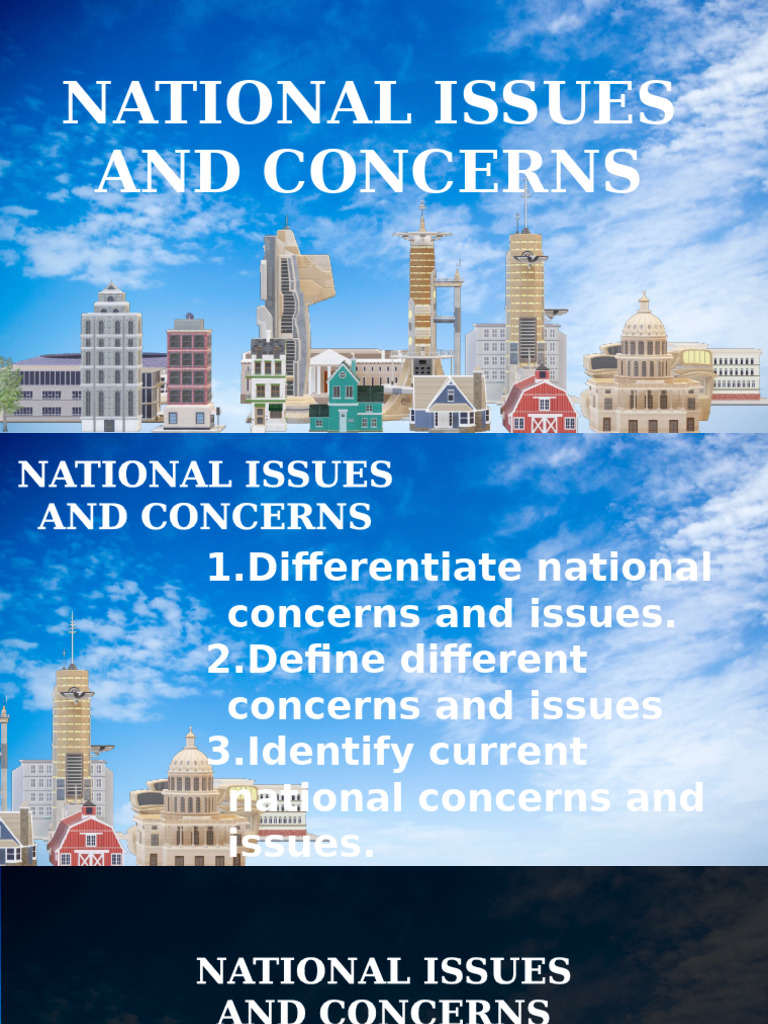 National Issues and Concerns | PDF | Respiratory Diseases | Chronic ...
