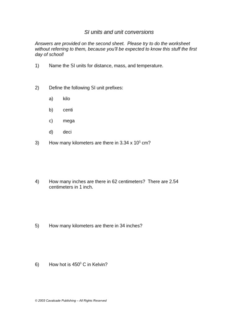 Si Units | PDF