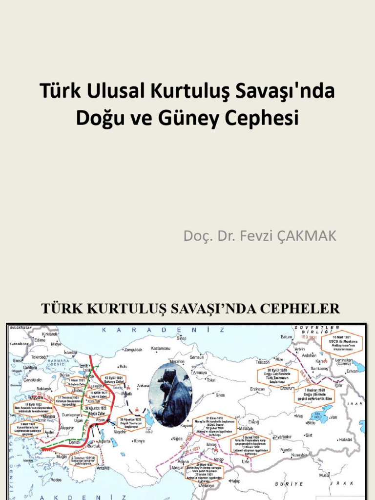 T RK Ulusal Kurtulu Sava Nda Do U Ve G Ney Cephesi | PDF