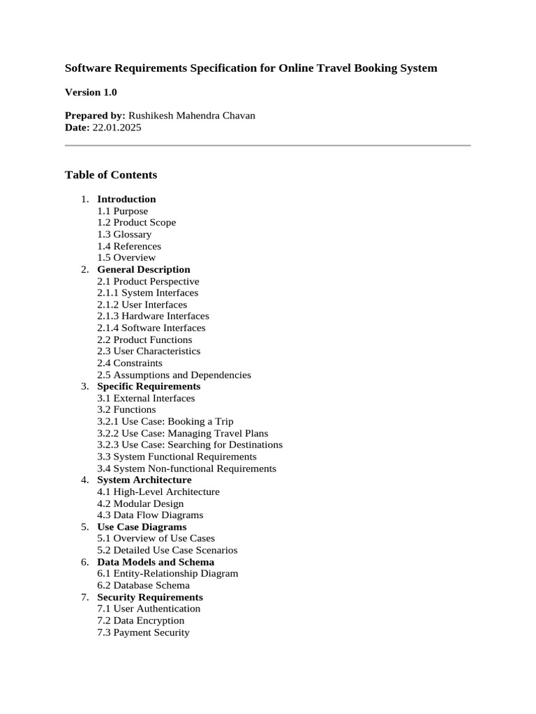 Online Travel Booking System Rushikesh[1] 727723EUCB046 | PDF | Use ...