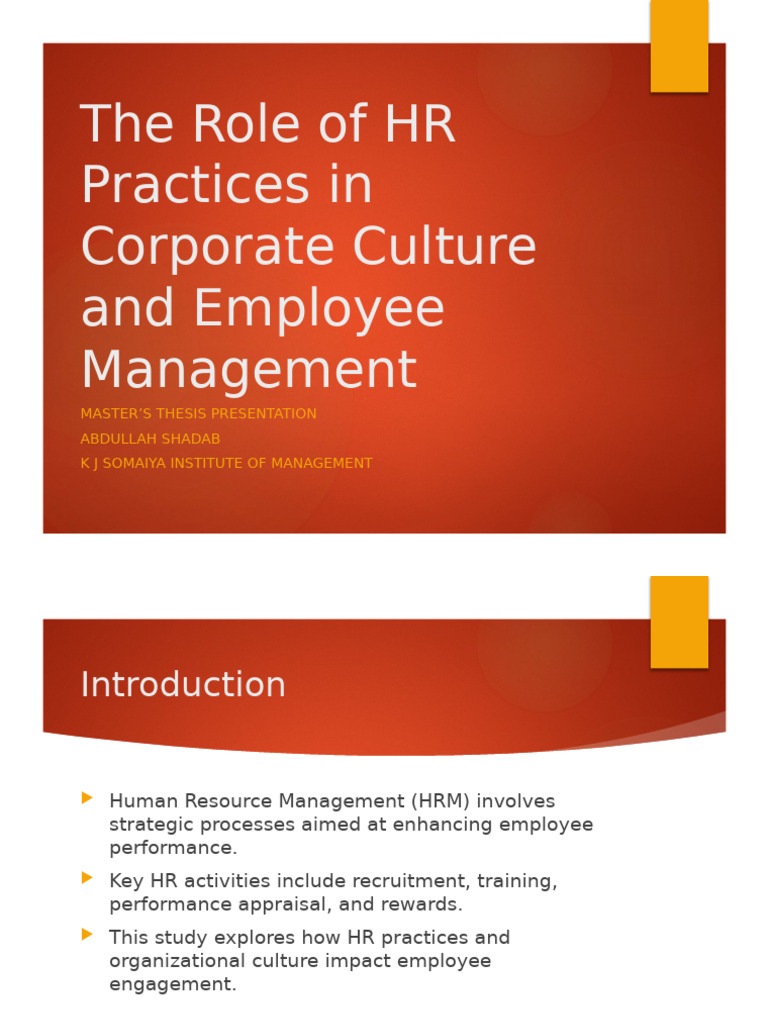 HR Practices and Employee Engagement Insights | PDF