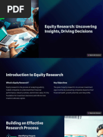 Equity Research Report Overview | PDF | Securities Research | Investing