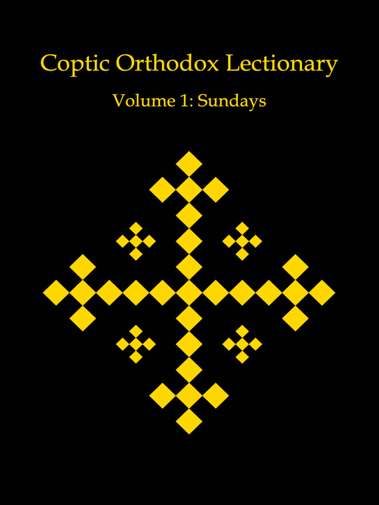 Coptic Lectionary Volume 1 Sunday | PDF