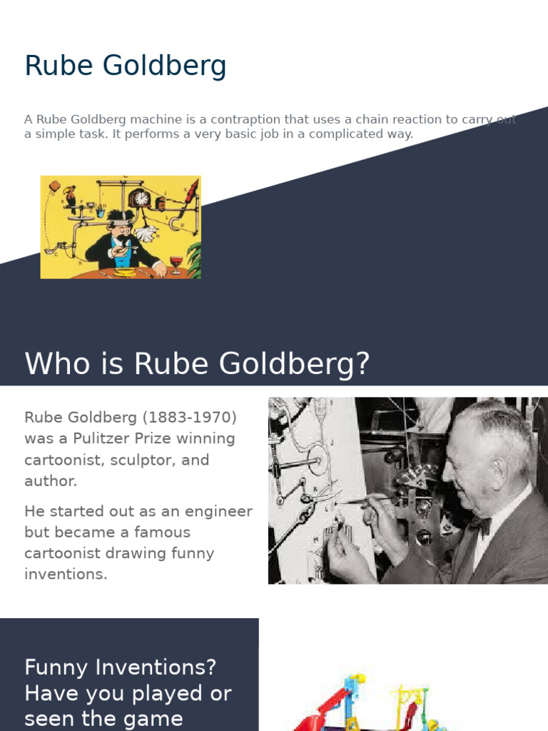 Rube Goldberg Introduction | PDF | Machines | Screw