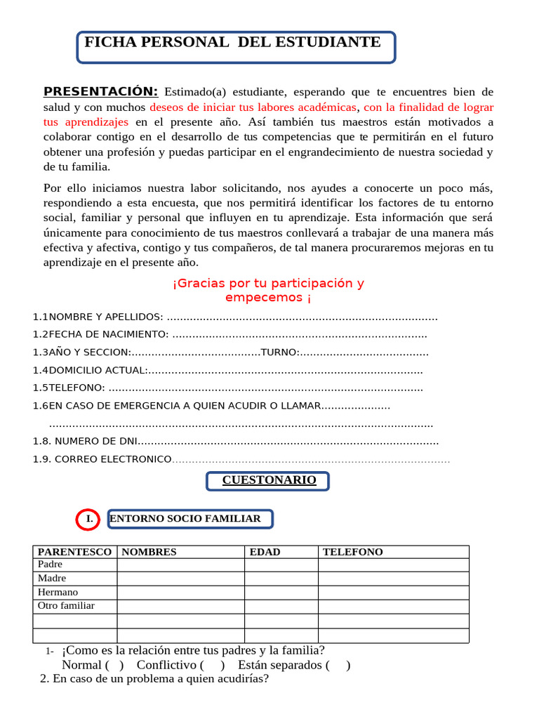 Encuesta de Entorno Estudiantil 2023 | PDF