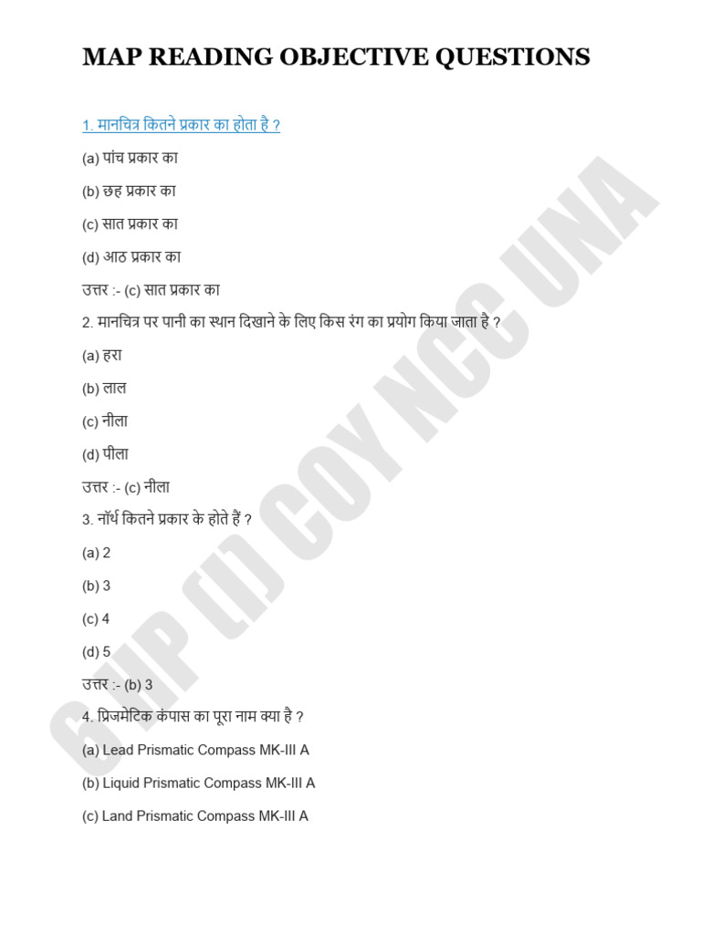 Map Reading | PDF