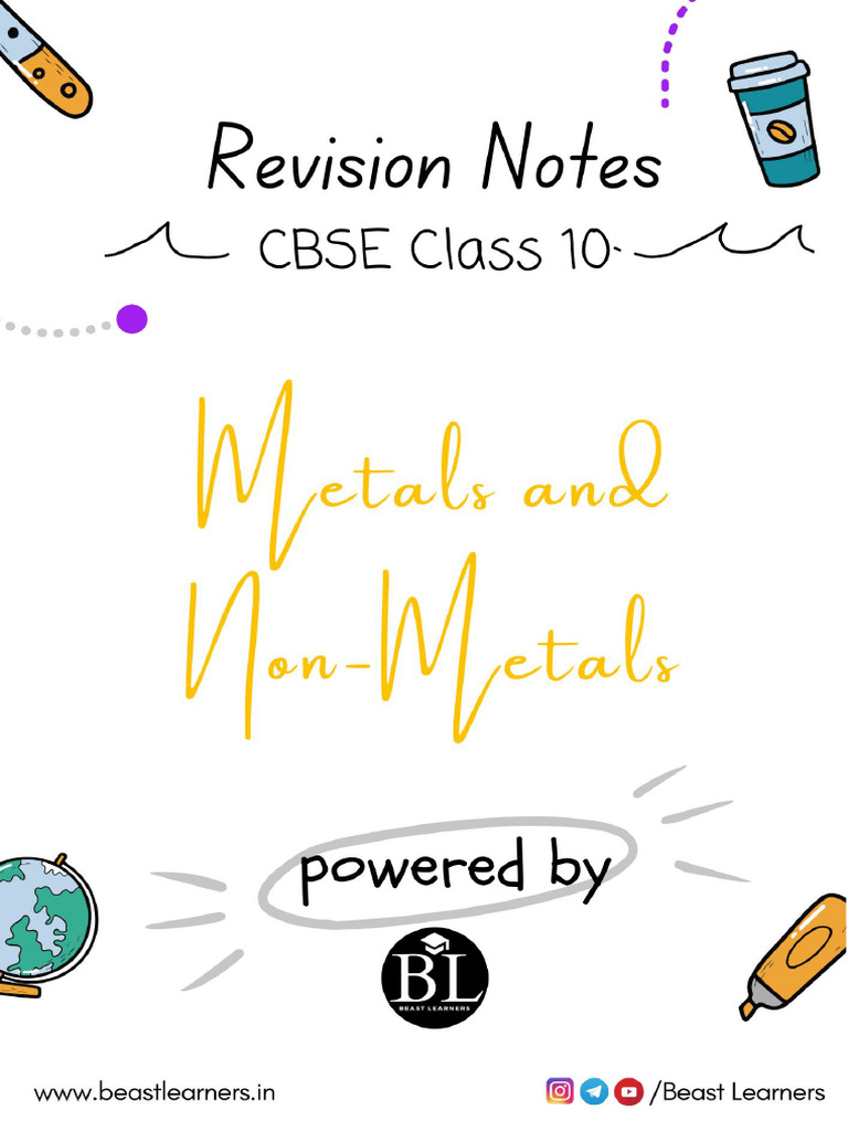 Metals vs Non-Metals: Properties Explained | PDF | Chemical Bond | Ion