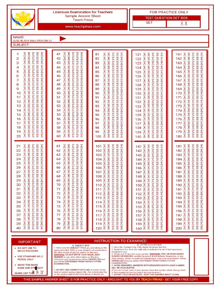 Scantron For Practice Tests | PDF