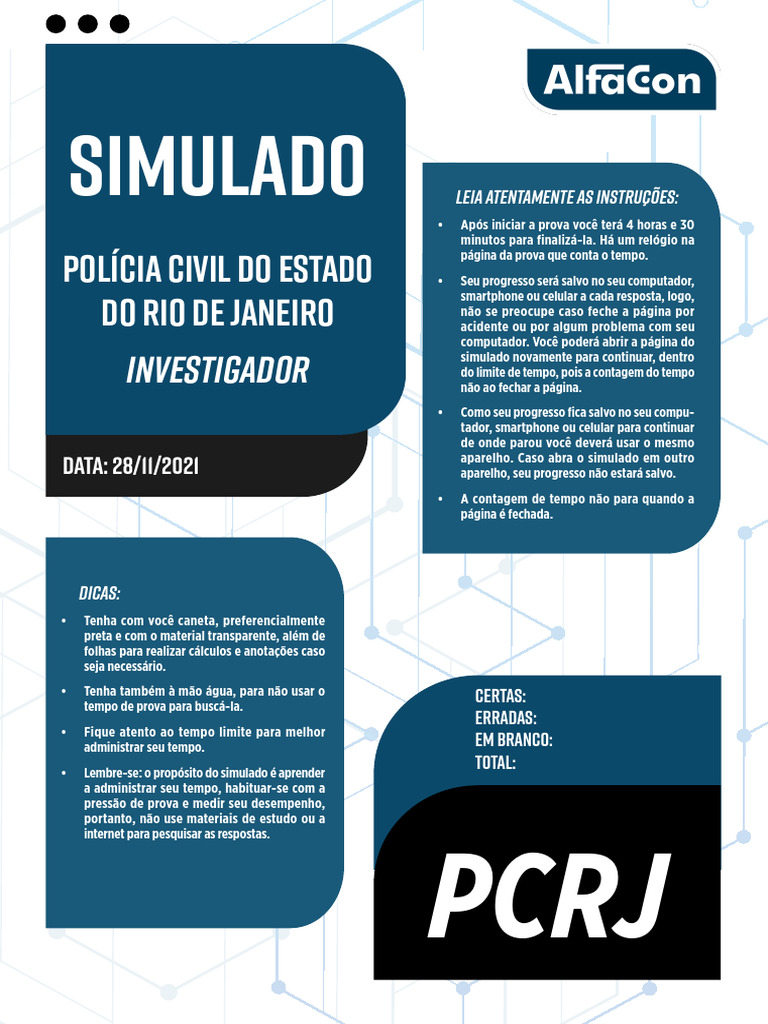 Simulado PC Alfacon | PDF | Brasil | Sindicato