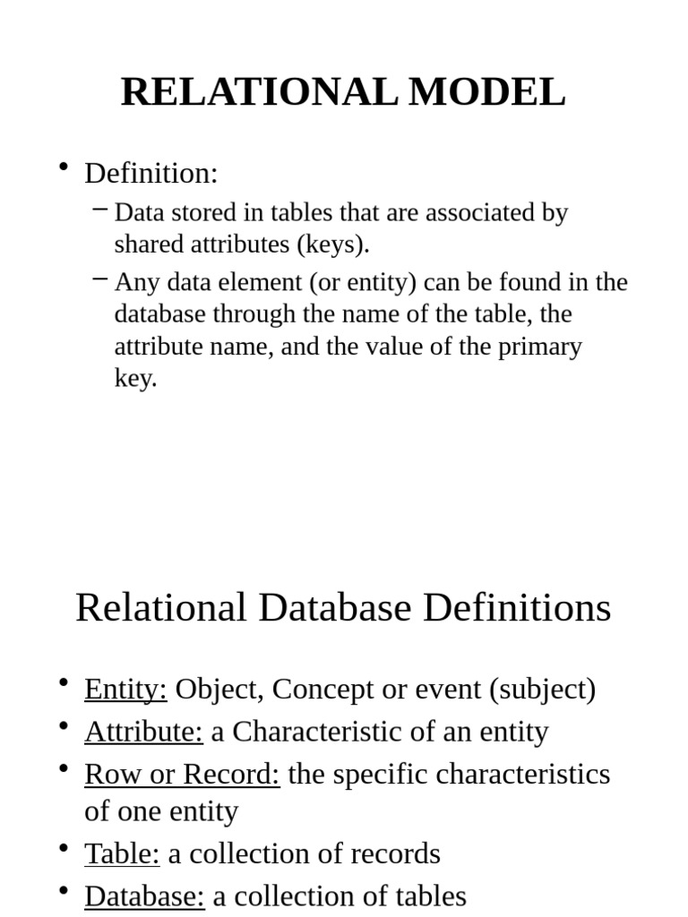 prelim ch3 | PDF | Relational Database | Relational Model