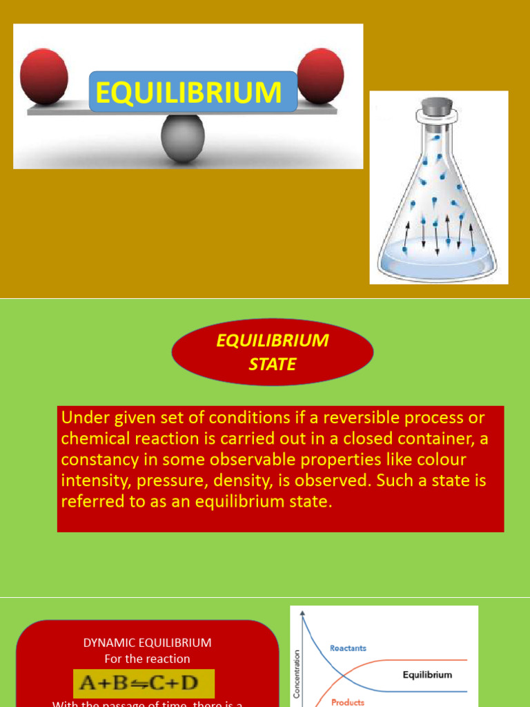 Understanding Chemical and Physical Equilibrium | PDF | Chemical Equilibrium | Ph
