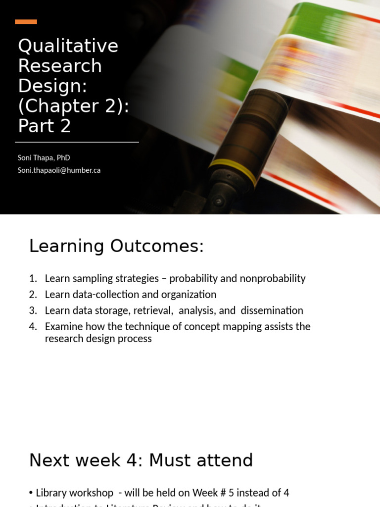 Qualitative Research Design Overview | PDF | Sampling (Statistics) | Data