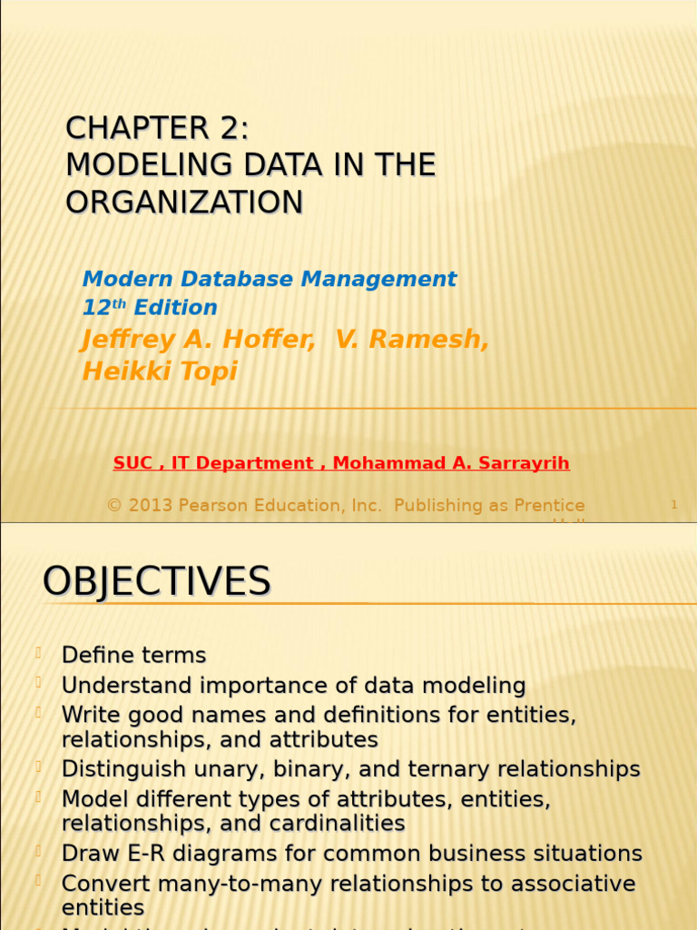 Hoffer Mdm11e PP ch02 | PDF | Databases | Identifier