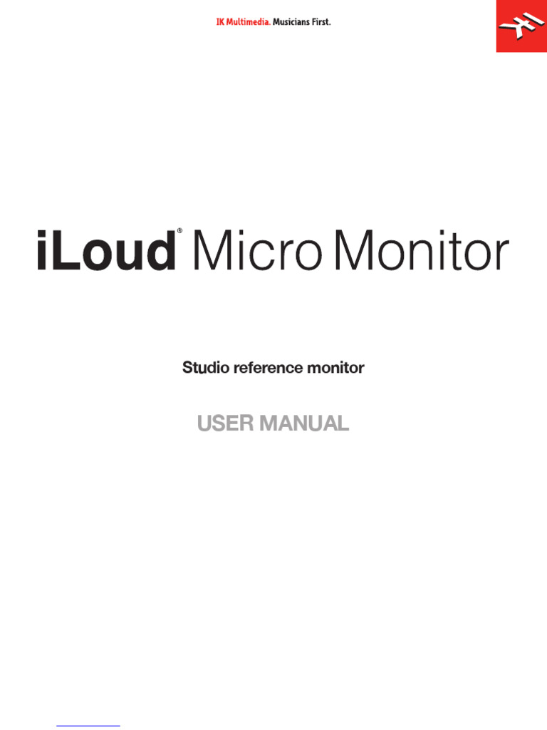 Iloud Micro Monitor Manual | PDF | Loudspeaker | Equalization (Audio)
