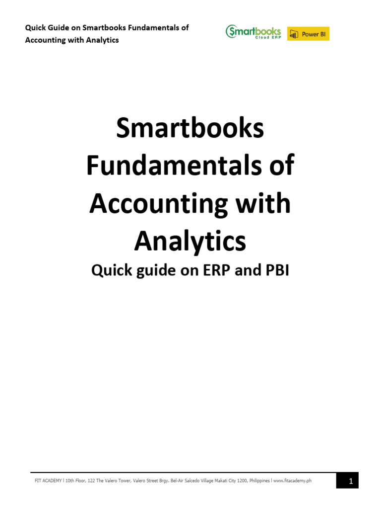 Smartbooks Accounting Fundamentals Guide | PDF | Cloud Computing ...