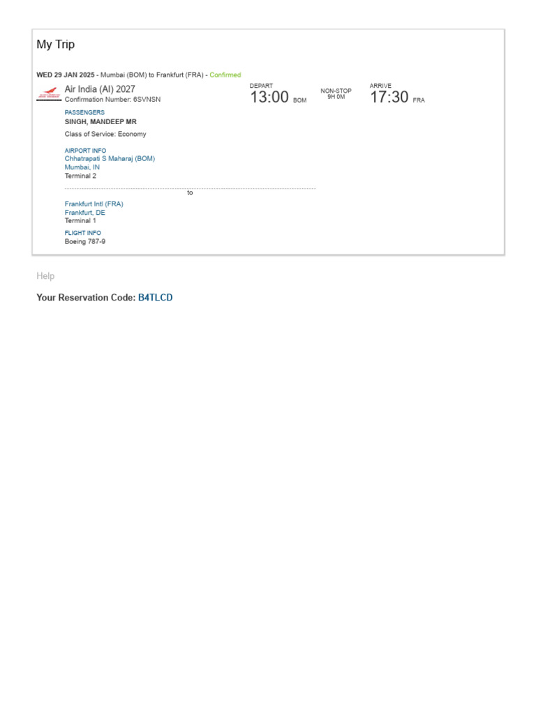 Bom Fra MR Mandeep Singh | PDF