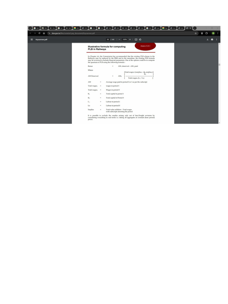 6th CPC - PLB Calculation Formula | PDF