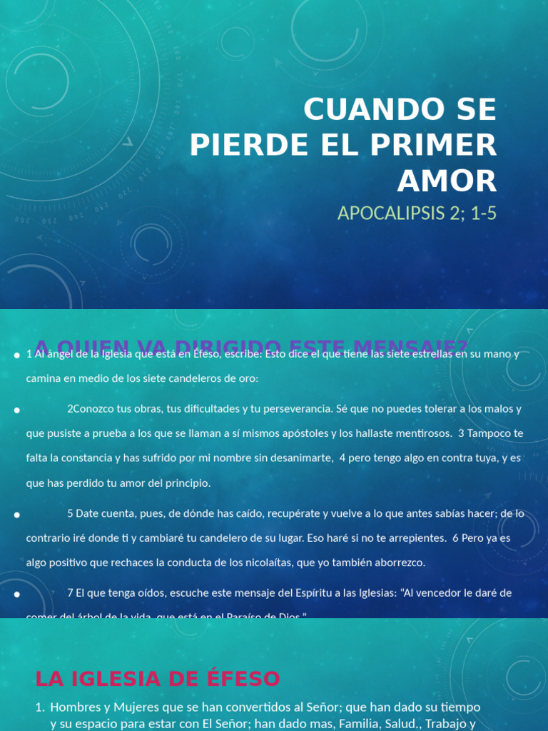 Recuperando el Primer Amor en Cristo | PDF | Amor | Cristo (título)