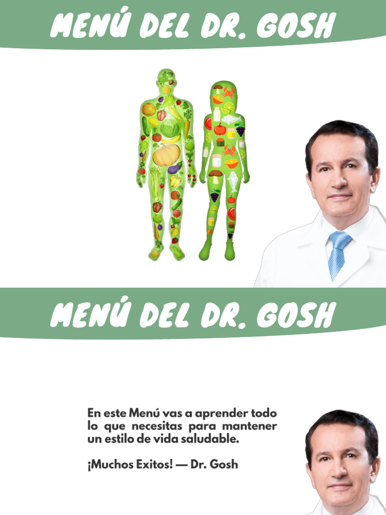 Menú Nutricional del Dr. Gosh | PDF