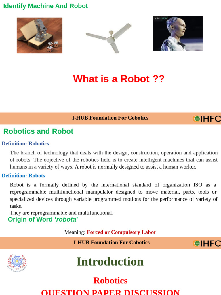 Robotics Unit1-Compressed | PDF | Actuator | Robotics