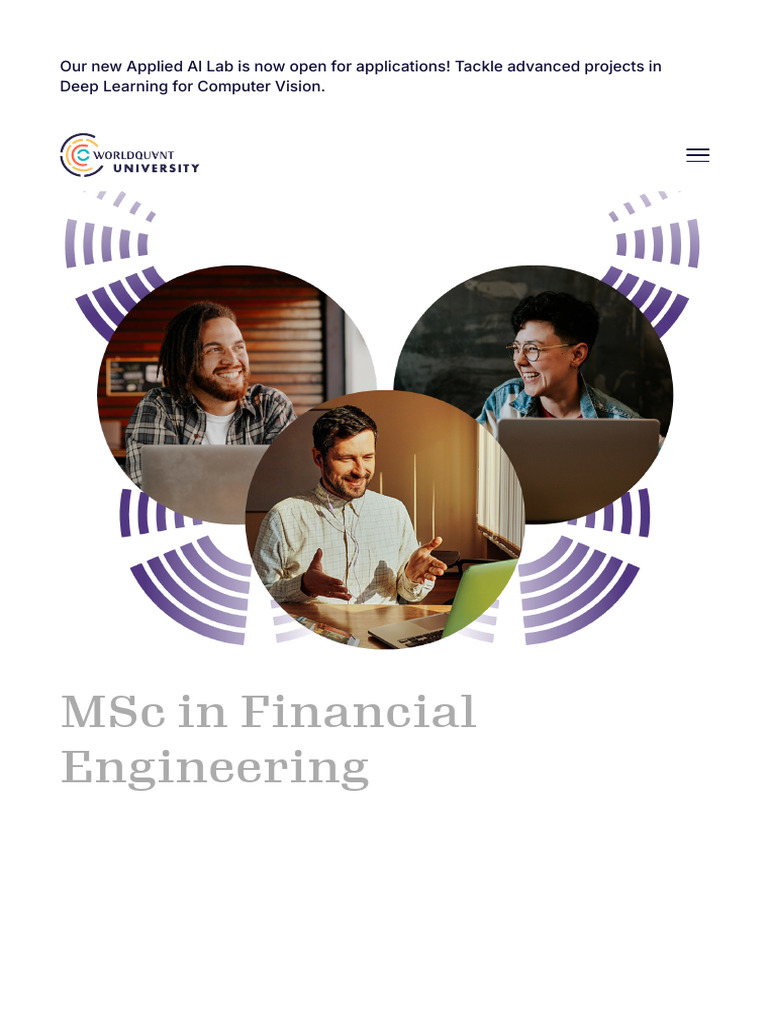 WQU - Master of Science in Financial Engineering WQU | PDF ...