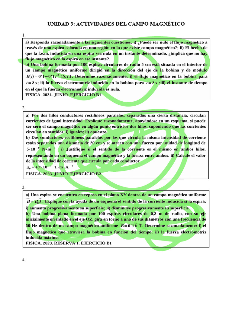 3. Actividades Campo Magn-tico | PDF