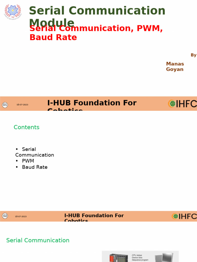 Serial Communication - Day 16-compressed | PDF | Bit | Bandwidth ...