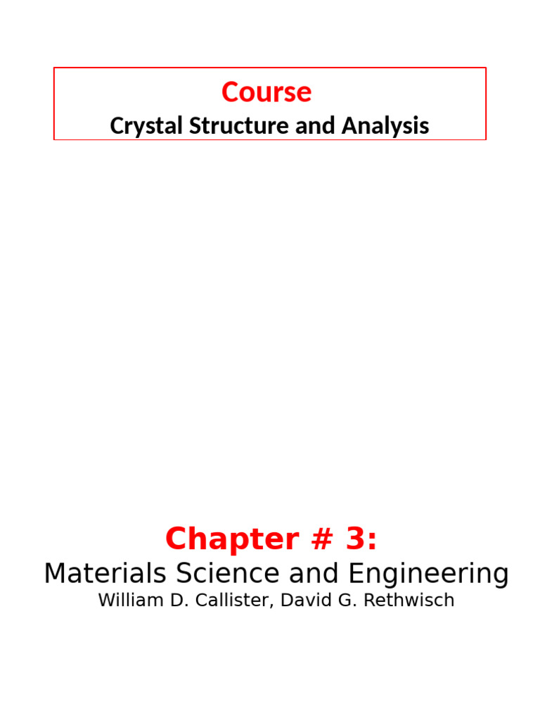 3- Basics of Crystallography (2) | PDF | Crystallite | Crystal
