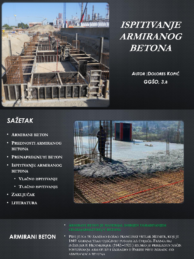 Ispitivanje Armiranog Betona | PDF
