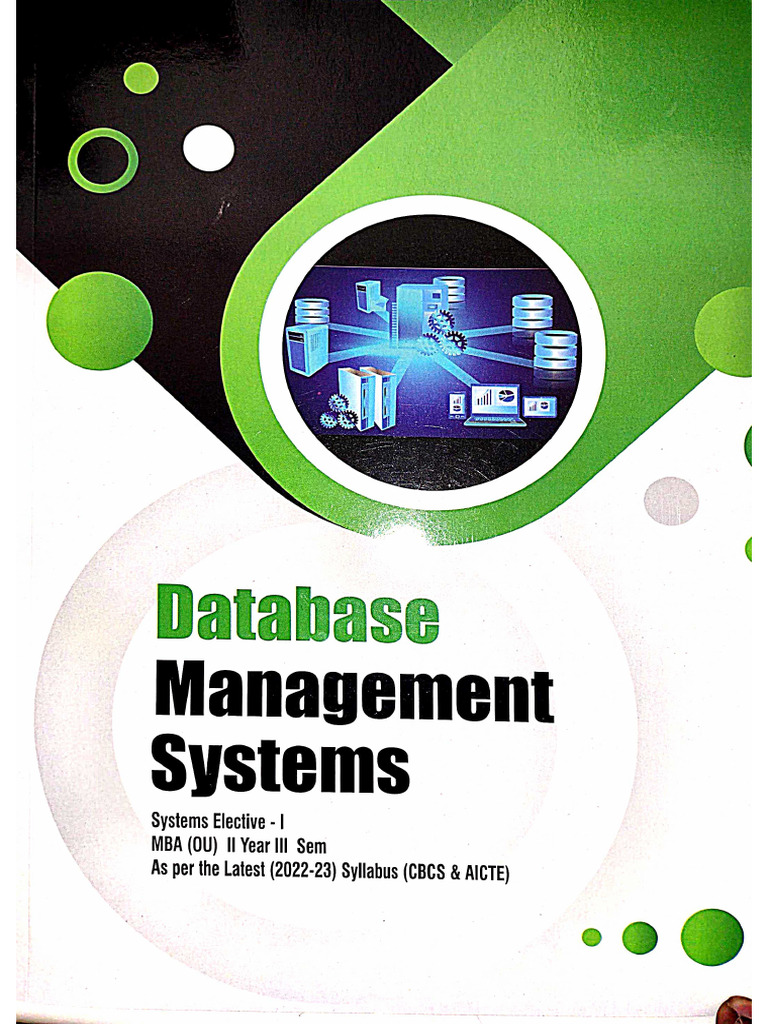 DBMS-sys 3rd Sem Mba - RT | PDF
