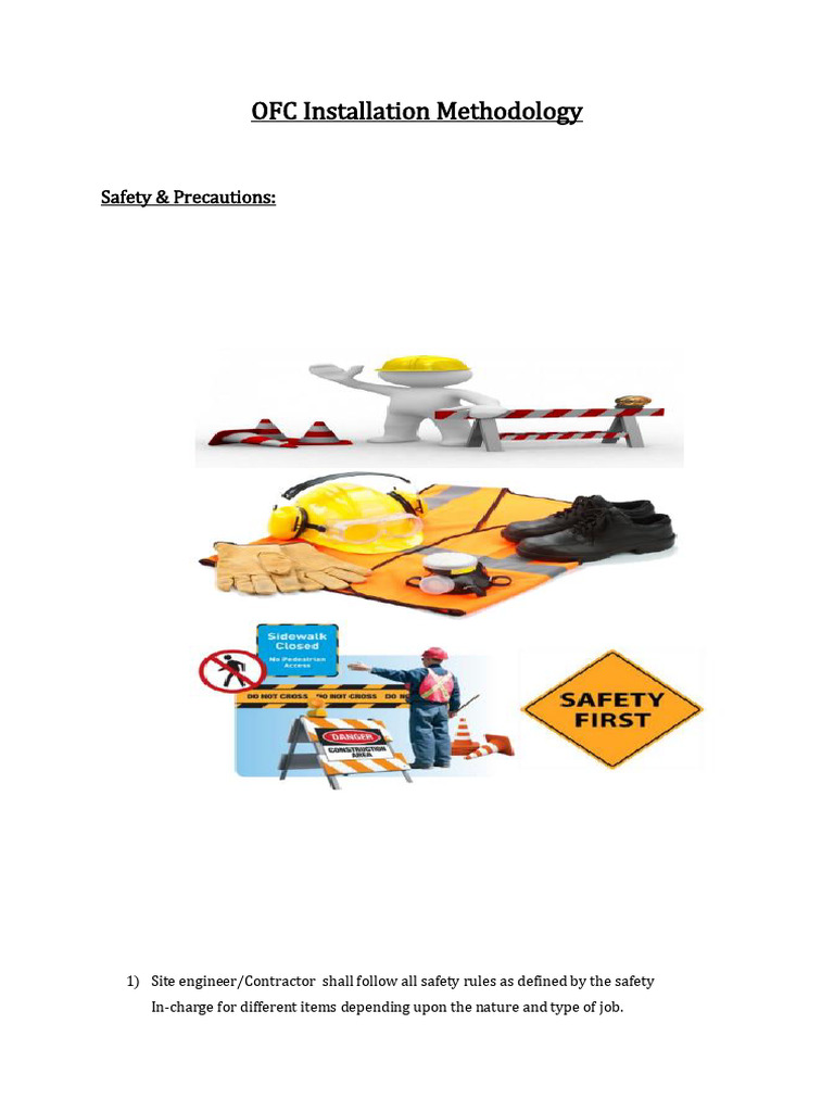 Methodology of Laying OFC | PDF | Drilling | Optical Fiber