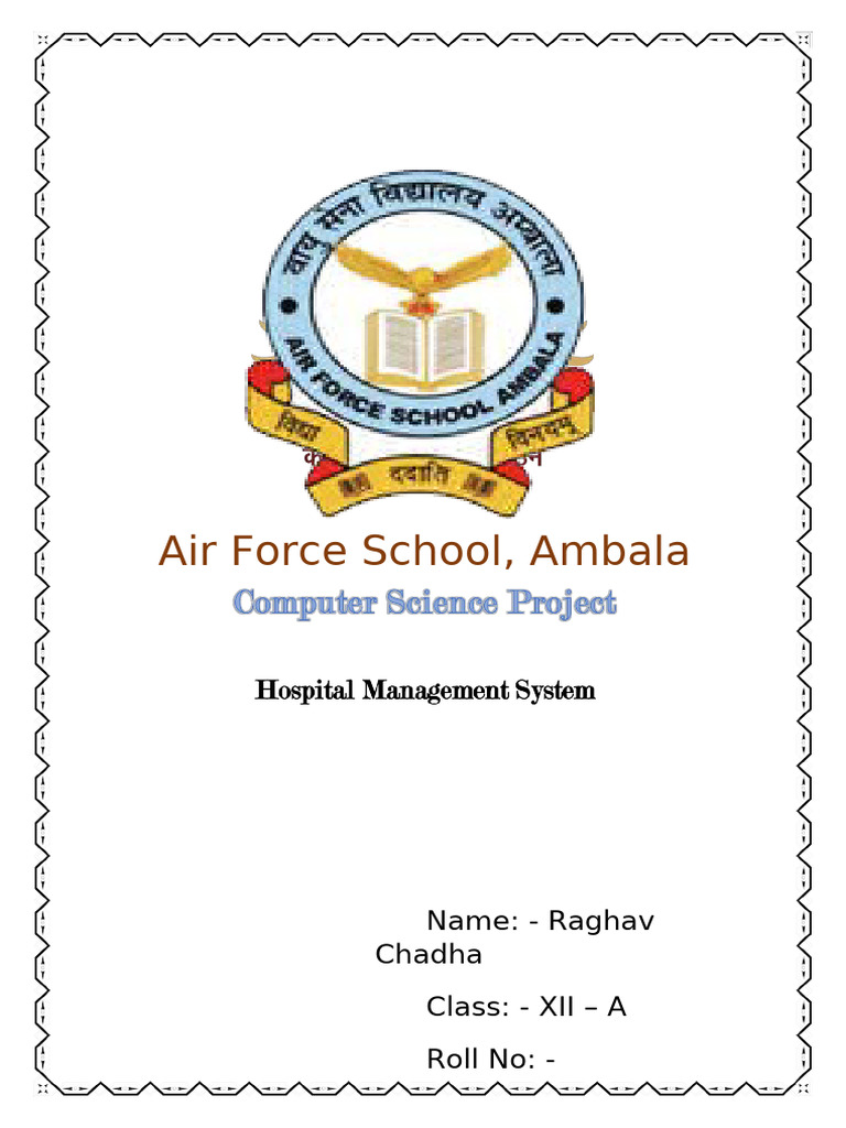 Hospital Management System Project | PDF | Databases | Software