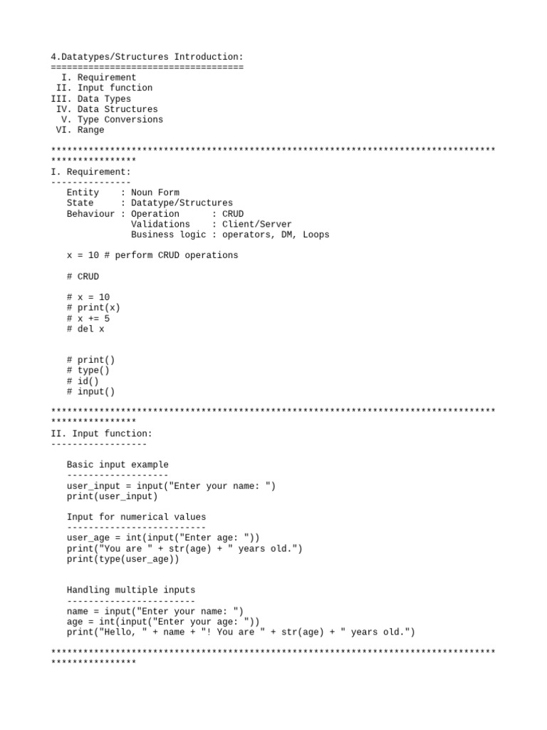 4. Datatypes Introduction | PDF | Boolean Data Type | Integer (Computer ... 4. Datatypes Introduction | PDF | Boolean Data Type | Integer (Computer ...