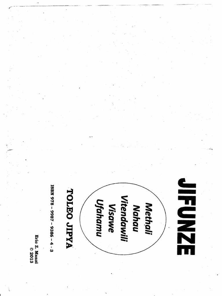 Methali, Vitendawili Nahau | PDF