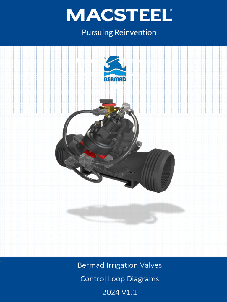 Bermad IR Control Loop Diagrams 2024 | PDF | Valve | Liquids