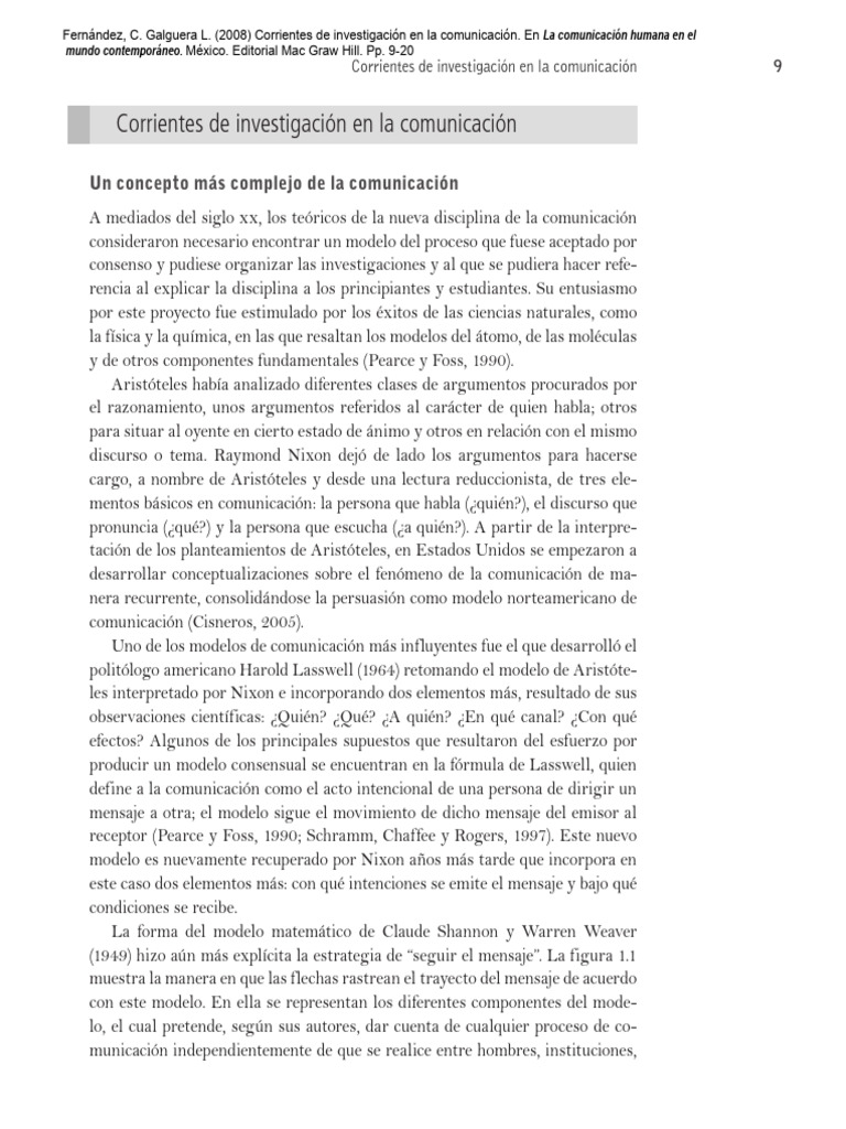 Modelos de Comunicación y su Evolución | PDF | Comunicación | La teoría ...