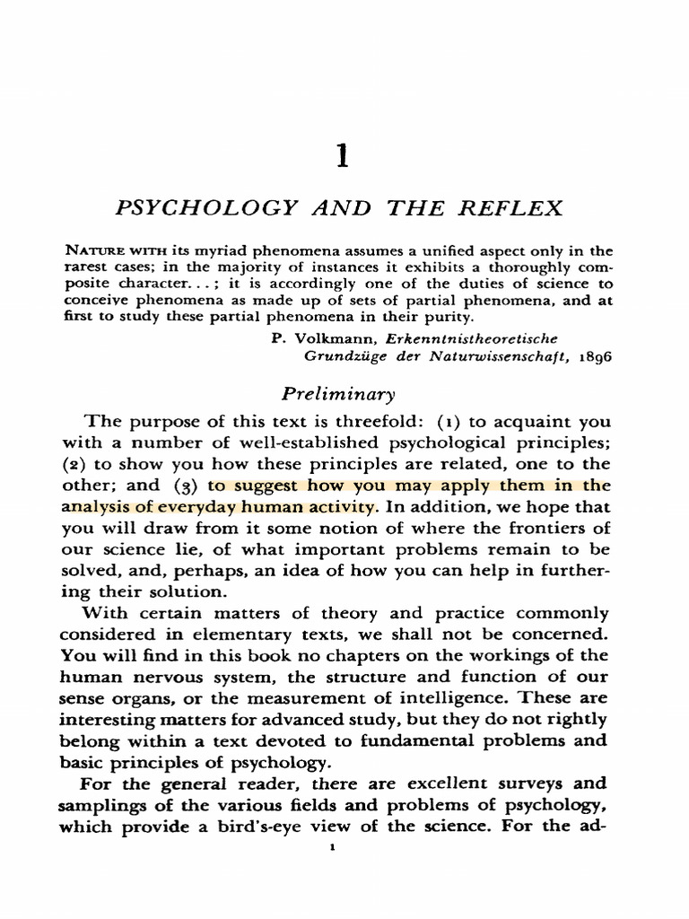 Psych and the Reflex | PDF | Nerve | Nervous System