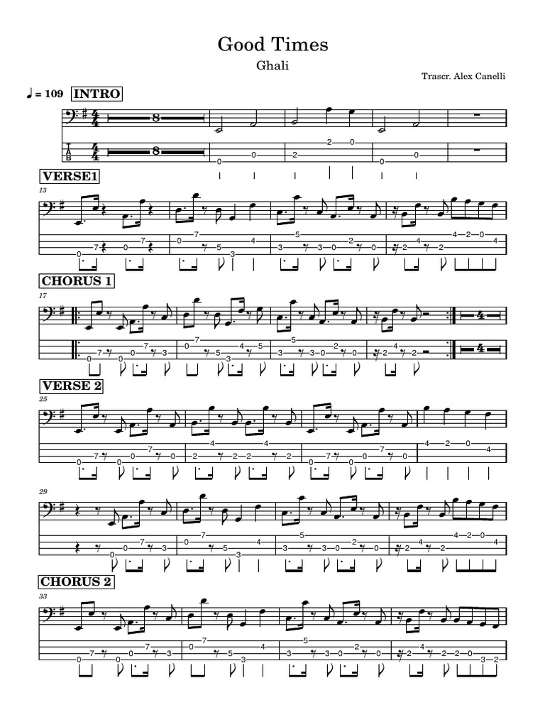 Ghali - Good Times | PDF | Songs